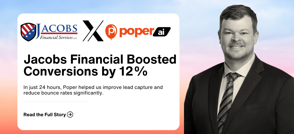 Jacobs Financial Services Boosts Conversions by 12% with Poper's ...